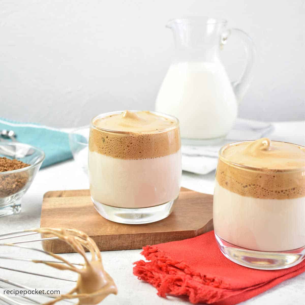 Dalgona Iced Coffee + 5 Easy Variations | Recipe Pocket