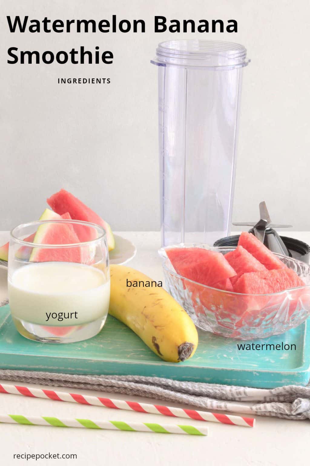Watermelon Banana Smoothie | Recipe Pocket