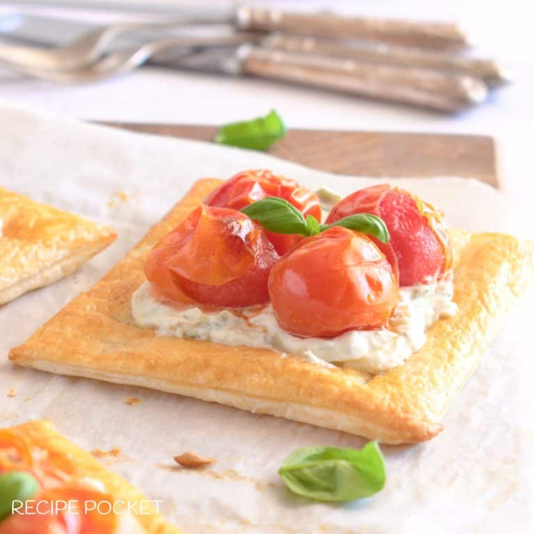 Puff Pastry Tomato Tartlets | Recipe Pocket