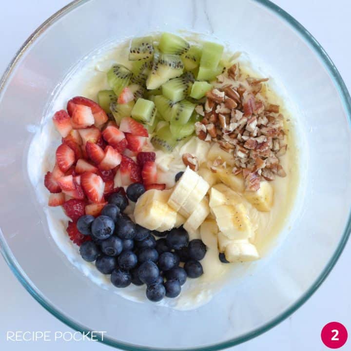 Easy Mixed Fruits In Cream Dessert | Recipe Pocket