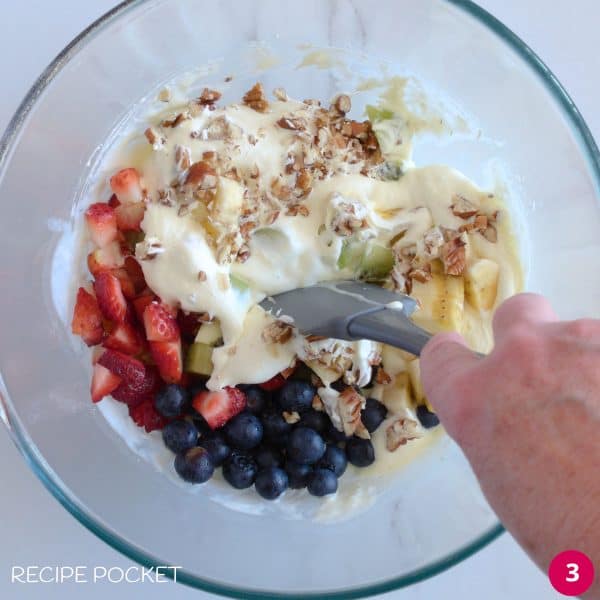 Easy Mixed Fruits In Cream Dessert | Recipe Pocket