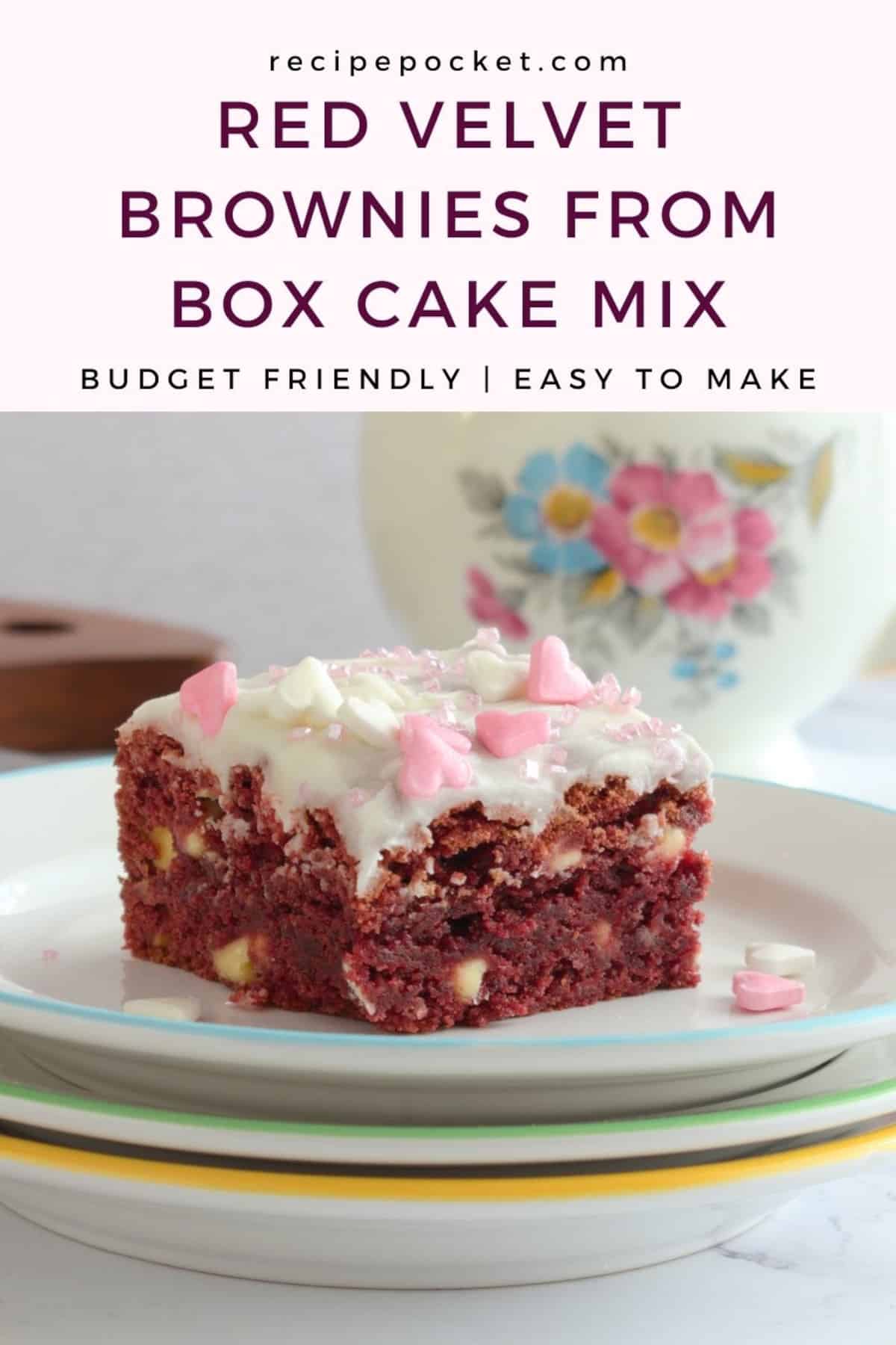 Red Velvet Brownies With Cake Mix | Recipe Pocket